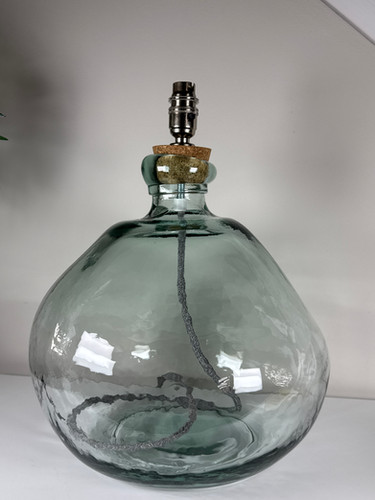 Dwyn Clear Recycled Glass Lamp Base | Thirty Three Interio