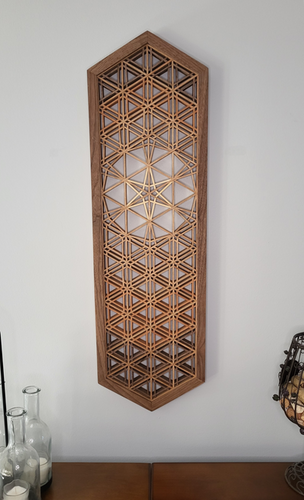 Rising Star, Kumiko Wall Art | Rumrunnerwoodworks C