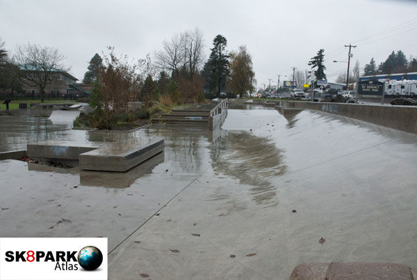 The Ed Benedict skatepark on the east-side of Portland Oregon.