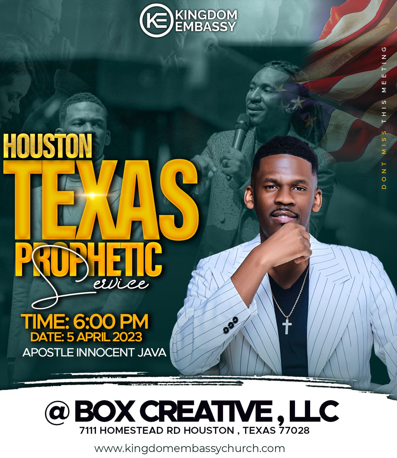 Houston Texas Prophetic Service with Apostle Innocent Java | A ...