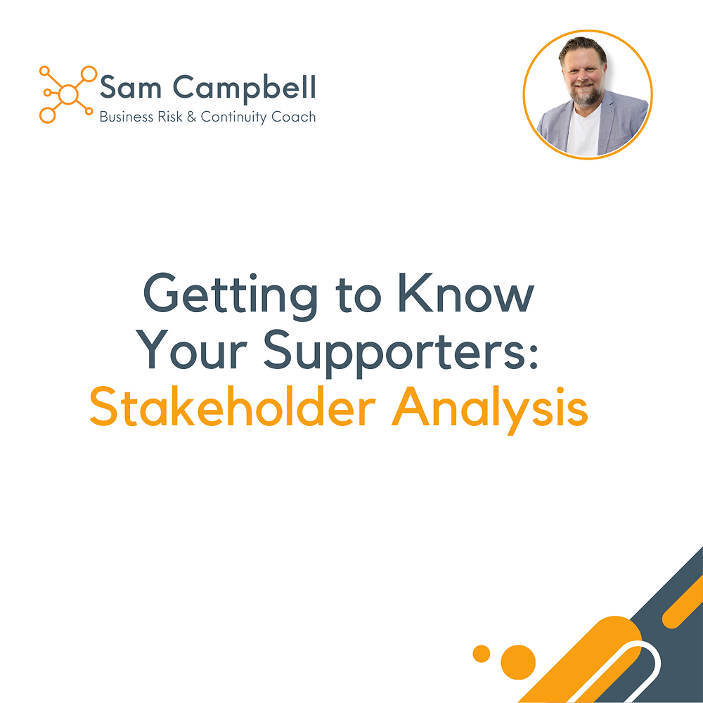 Getting to Know Your Supporters: Stakeholder Analysis