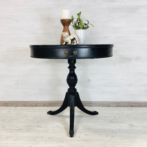 Midnight Blue Accent Table | BRASS TACKS