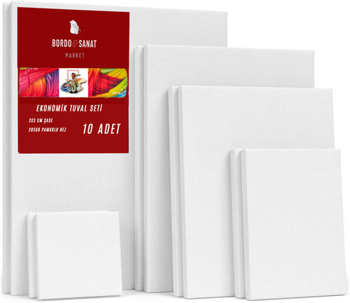 10'lu Ekonomik Tuval Seti | bordosanatmarket