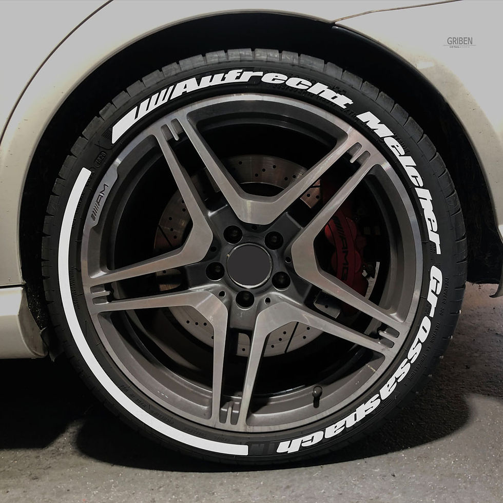 Tire Letters Sticker / GRIBEN
