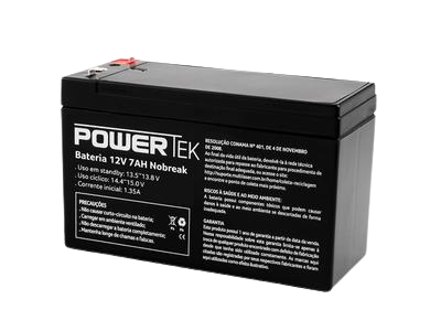 Bateria Selada 12v 7Ah Powertek para Alarme - EN011