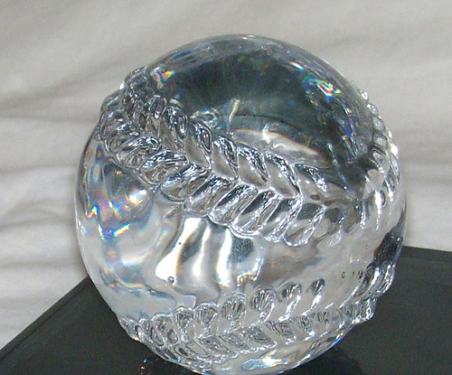 Baseball Paperweight | Cascade Crystal