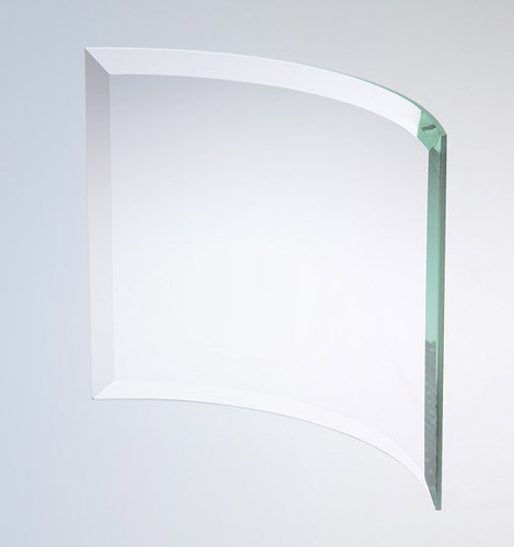 Curved Beveled Plaque | Cascade Crystal