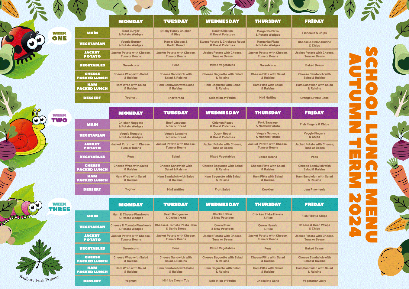 School Meals | Badburypark