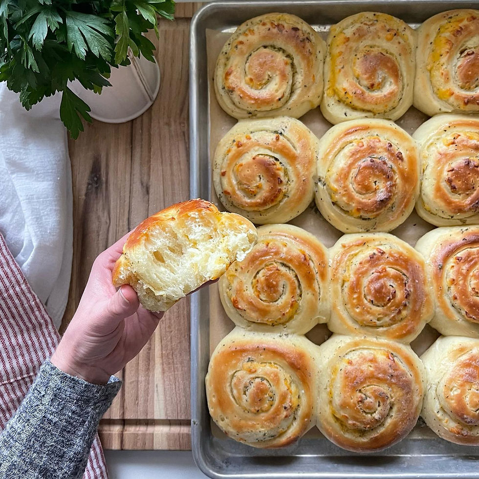 Cheesy Garlic Scrolls