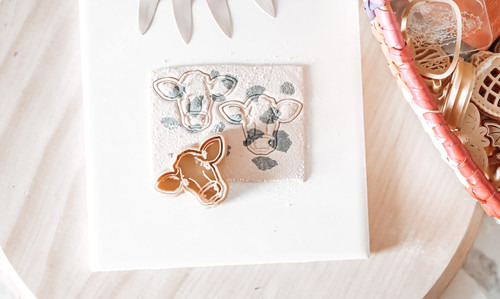 Cow Imprint Polymer Clay Cutter | Hello Cutters