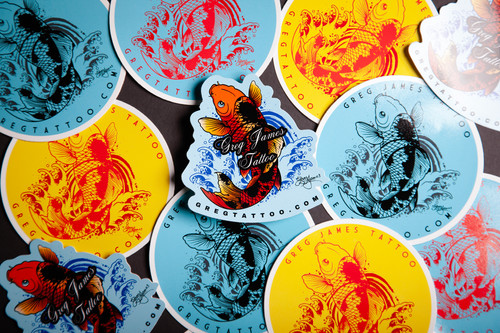 Koi Sticker Bundle, Greg James Tattoo Custom Art | Greg Tattoo