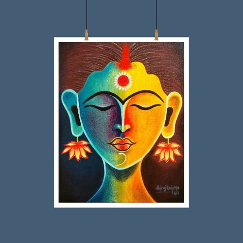 Shiv Parvati Nar-Nari Roop | Captivating Canvases