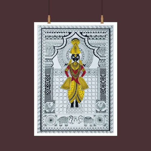 Panduranga Vitthala- Mithila Art Form | Captivating Canvases