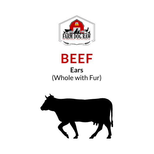 Beef - Ears (Whole with fur) | Farm Dog Raw