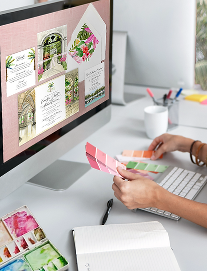 Watercolor Design Studio | custom wedding invitations