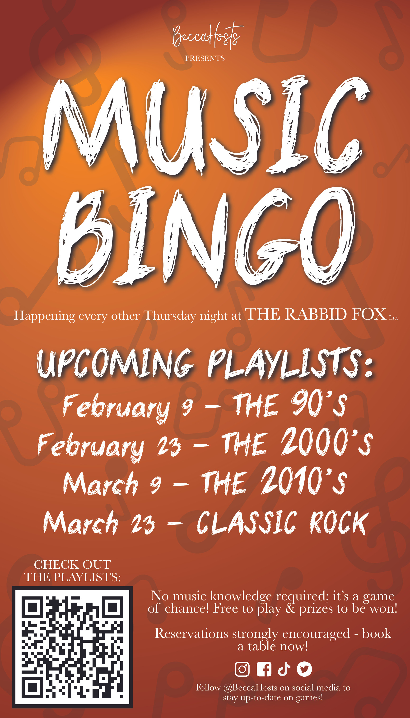 Music Bingo With BeccaHosts Every Second Thursday TheRabbidfox music-bingo-with-beccahosts-every-second-thursday-therabbidfox