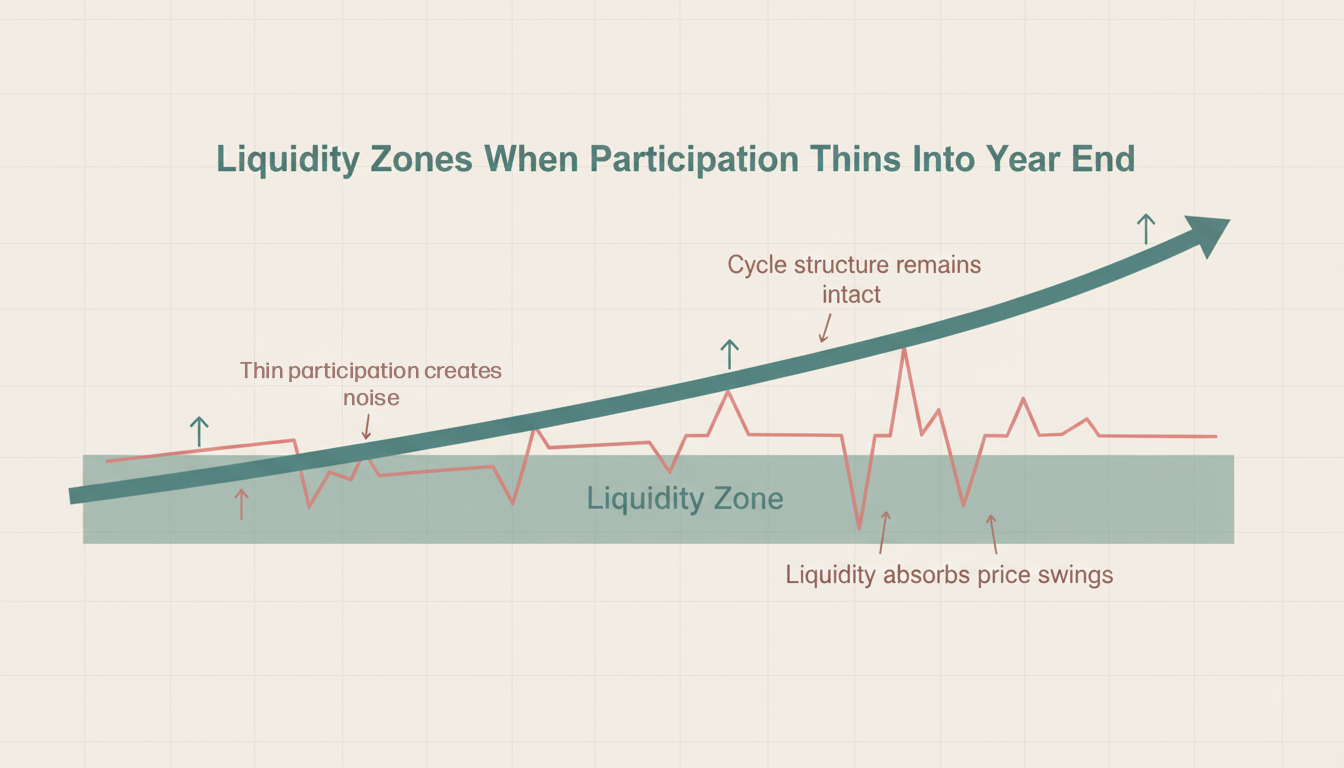 Liquidity Zones When Participation Thins Into Year End
