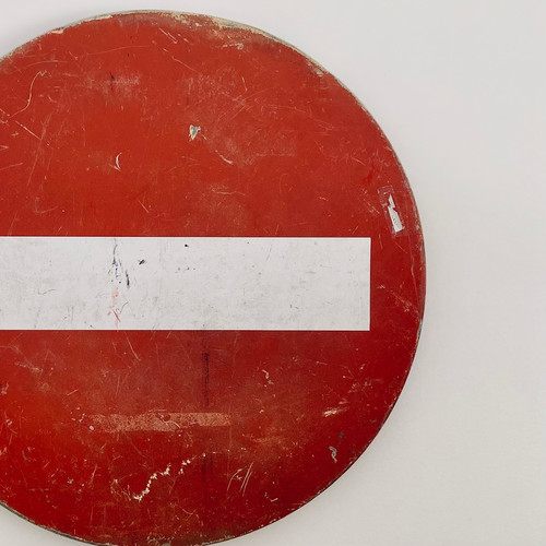 FRENCH VINTAGE 'NO ENTRY' SIGN | Grosvenor Hartley