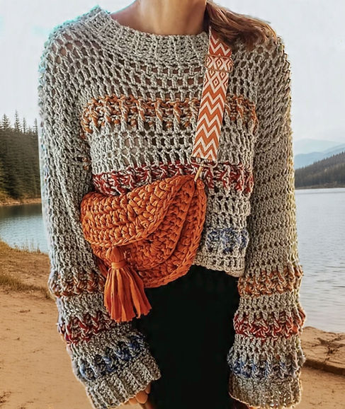 autumn pattern sweater