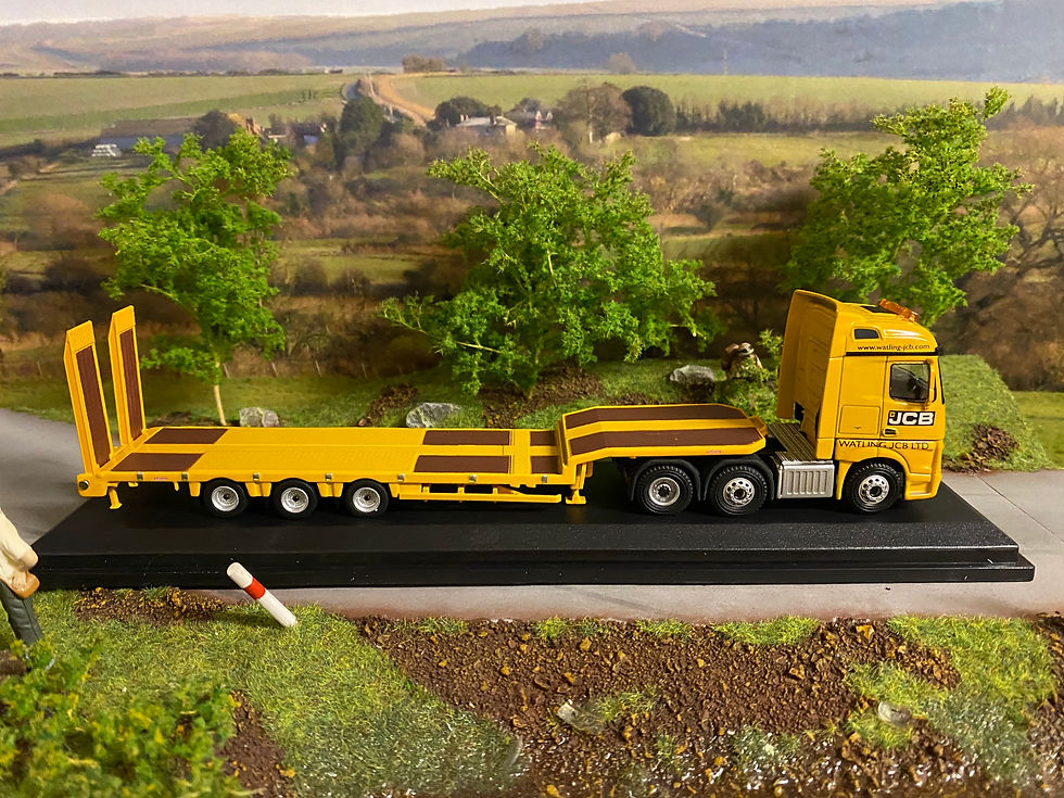 Oxford Diecast JCB Mercedes Actros | Kevs Diecast Models