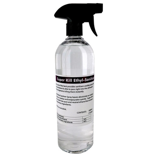 Super Kill Ethyl Sanitiser Spray 1000mL | Big Bubble