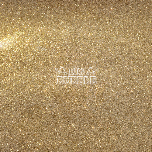 Styletech Transparent Glitter Permanent Vinyl - Gold | Big Bubble