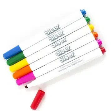 Siser Sublimation Markers – Primary Pack | Big Bubble