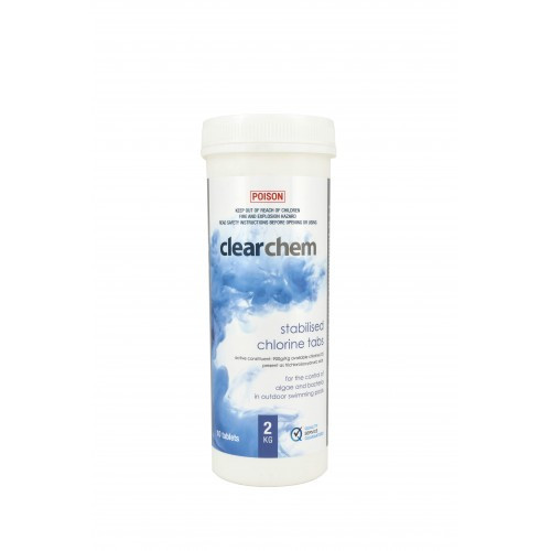 2kg Clearchem Stabilised Pool Tabs | Big Bubble