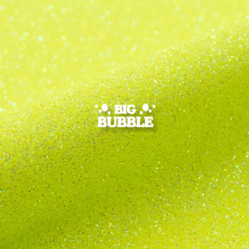 Siser Glitter HTV - Neon Yellow | Big Bubble