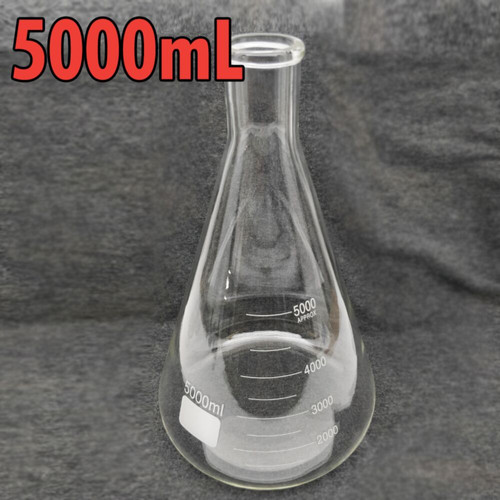 5L Borosilicate Erlenmeyer Conical Flask | Big Bubble