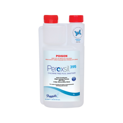 Poppits Peroxsil 395 Chlorine Free Sanitiser - 1L | Big Bubble