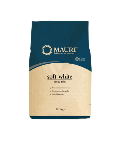 12.5KG Mauri Soft White Bread Mix | Big Bubble