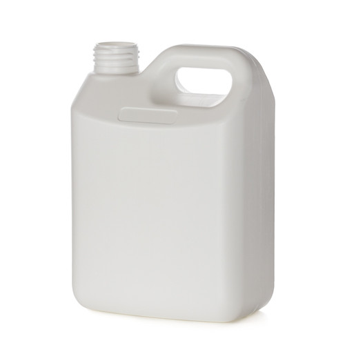 2L Standard Jerry Can HDPE Container - White | Big Bubble