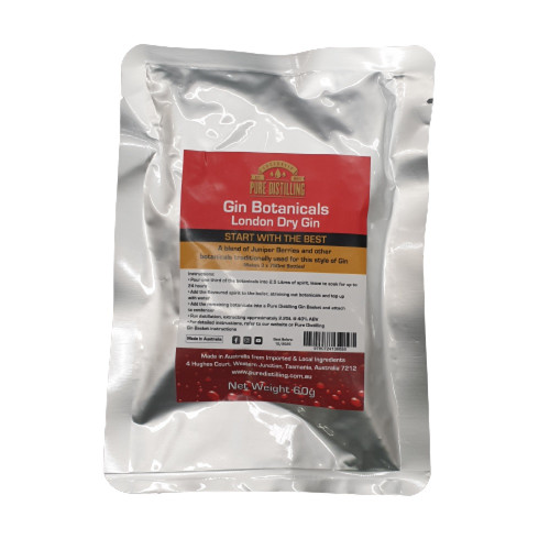 Pure Distilling Gin Botanicals - London Dry (60g) | Big Bubble