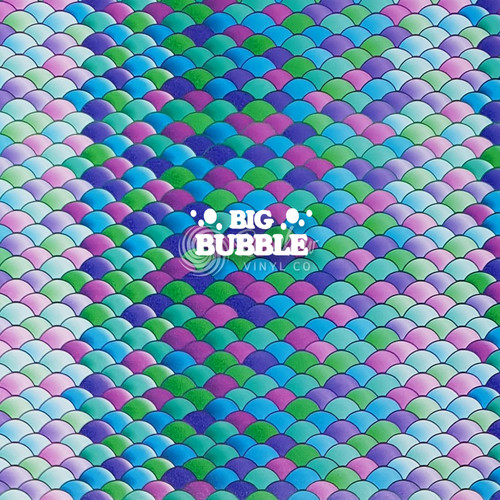 Siser Pattern HTV - Mermaid Scales Teal | Big Bubble