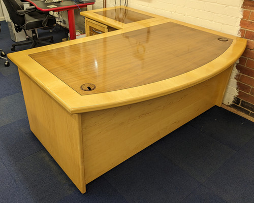 Ex Demo Eborcraft Minister Real Wood Veneer Executive Desk Set | A50 ...