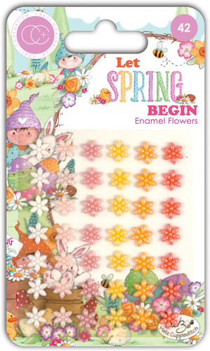 Let Spring Begin - Adhesive Enamel Flowers | consumer