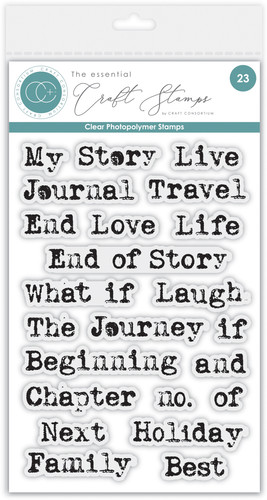 The Essential Craft Stamps - Journal Sentiments - Photopolymer Stam ...