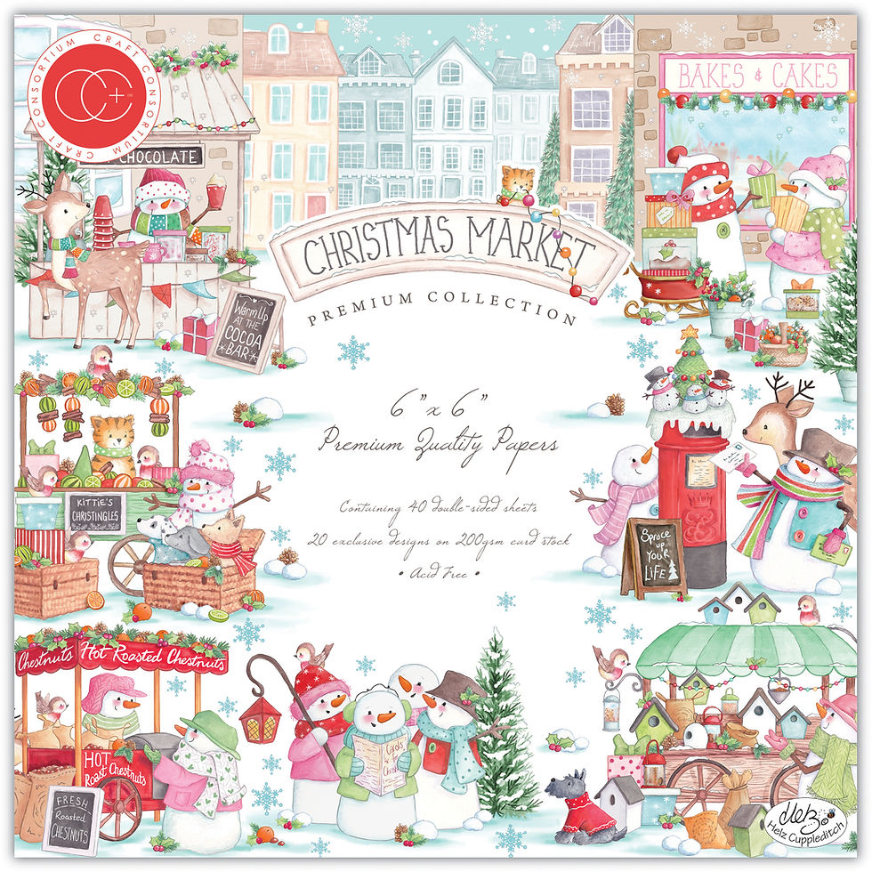 Christmas Market - 6"x6" Premium Paper Pad | consumer