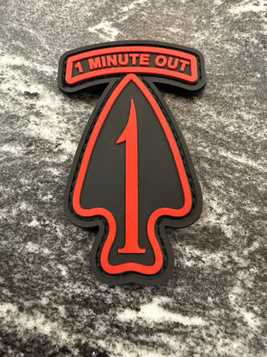 1 Minute Out Logo Patch | 1minuteout