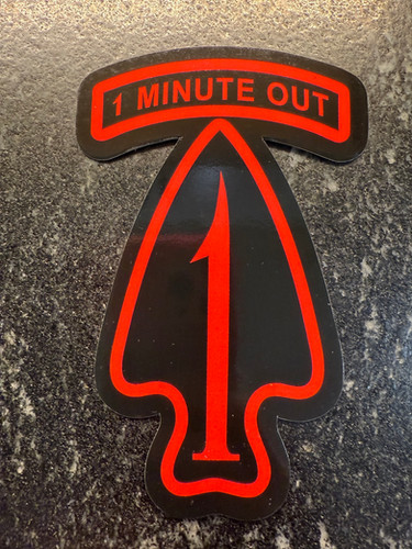 1 Minute Out Logo Sticker | 1minuteout