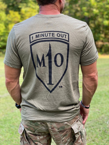 1 Minute Out T-Shirt-- Army Green | 1minuteout