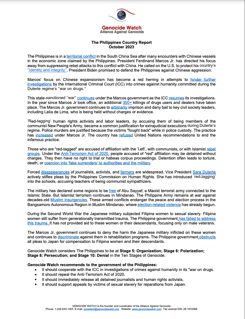 Philippines | genocidewatch