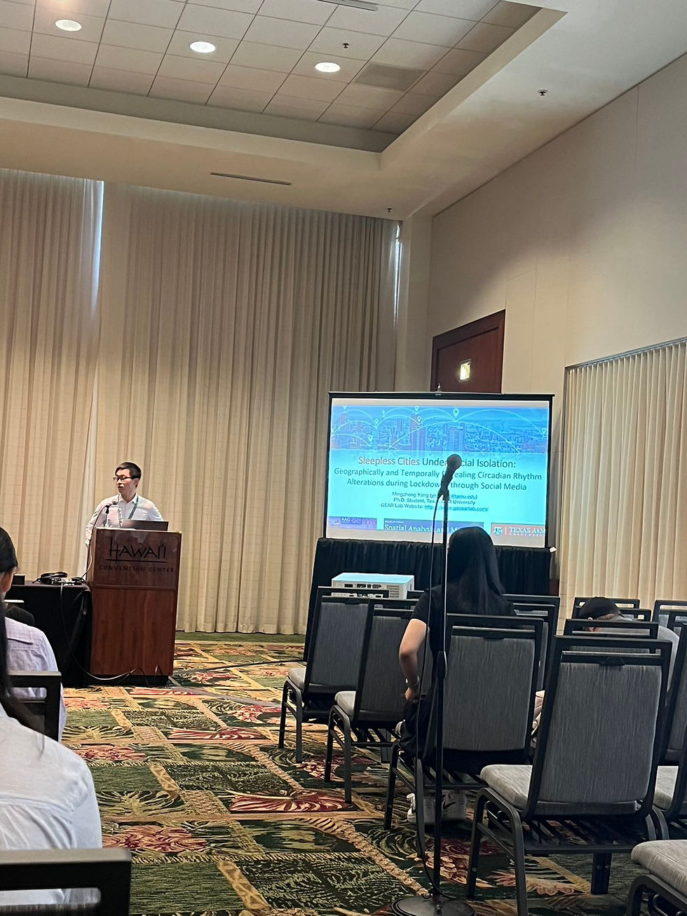 Mingzheng Yang was awarded John Odland Award in AAG 2024 Mingzheng Yang was awarded John Odland Award in AAG 2024
