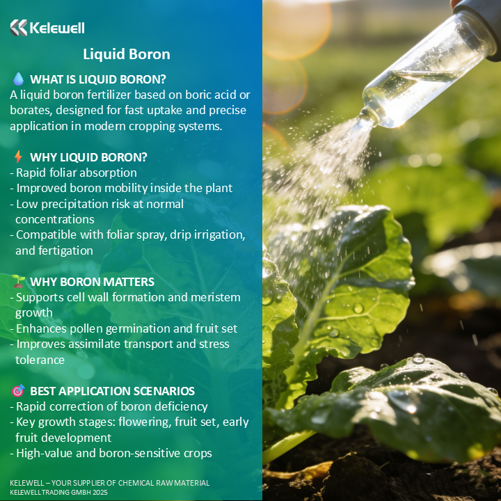 Liquid Boron: A Modern Approach to Efficient Boron Nutrition