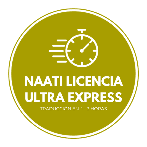 NAATI ULTRA EXPRESS DRIVING LICENSE | Entrelingo