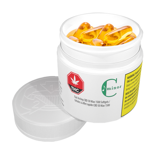 Fast Acting CBD 50 Max 1500 Softgels | PROOFLY Topicals