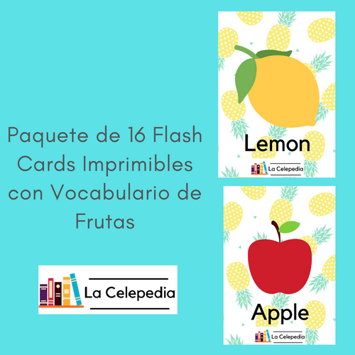 Flashcards de vocabulario de las frutas. | My Site 1