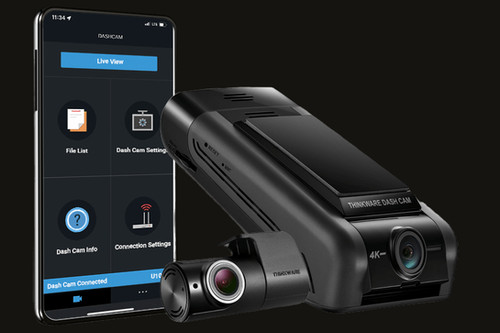 THINKWARE U1000 PLUS 4K UHD FRONT & 1080P REAR DASHCAM, 64GB, GPS ...