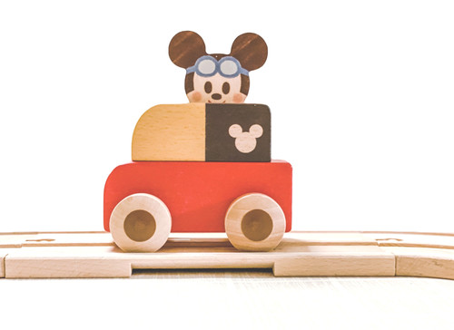 Mickey Mouse Wooden Toy Car Set | Tsumiki Toy